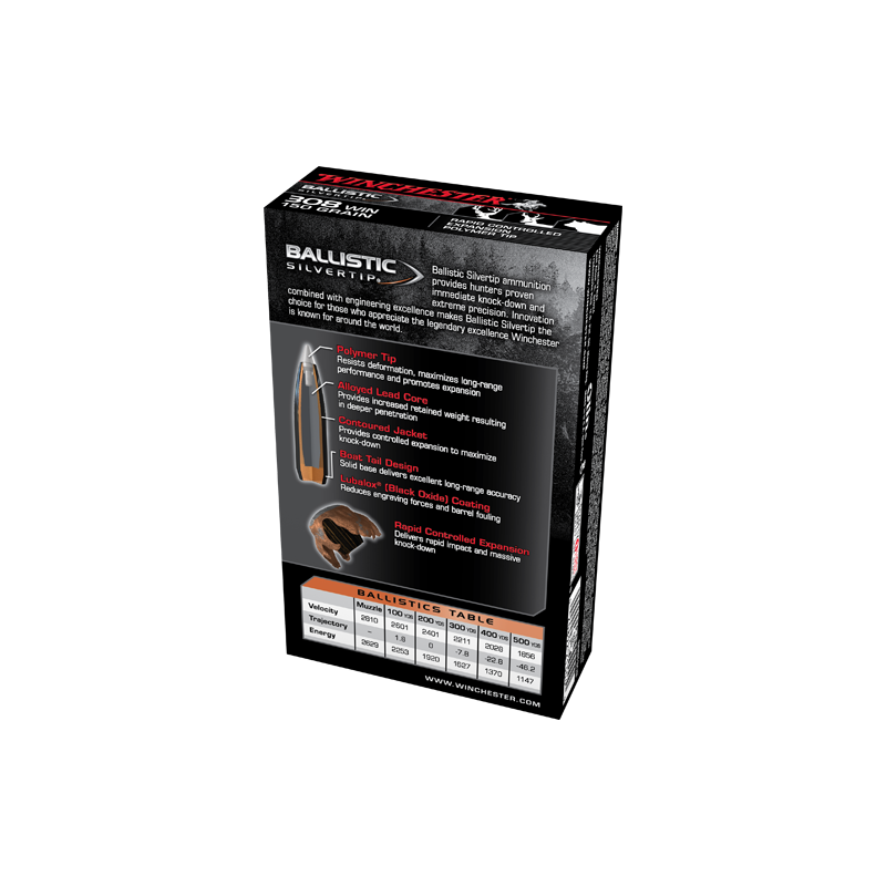 WINCHESTER 308 WIN 150 GRS BALLISTIC SILVER TIP | SHOOTINGSTORE